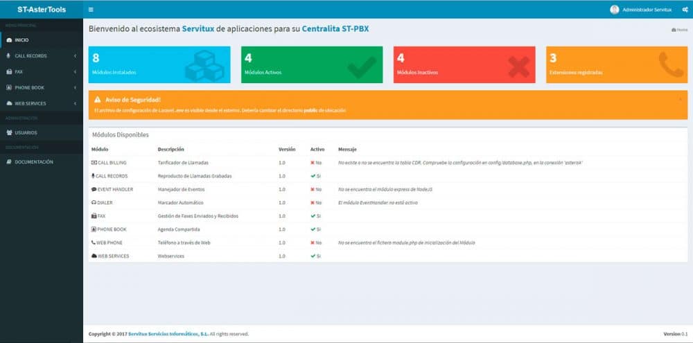 ST-Astertools: herramientas open source para Asterisk - Servitux ...